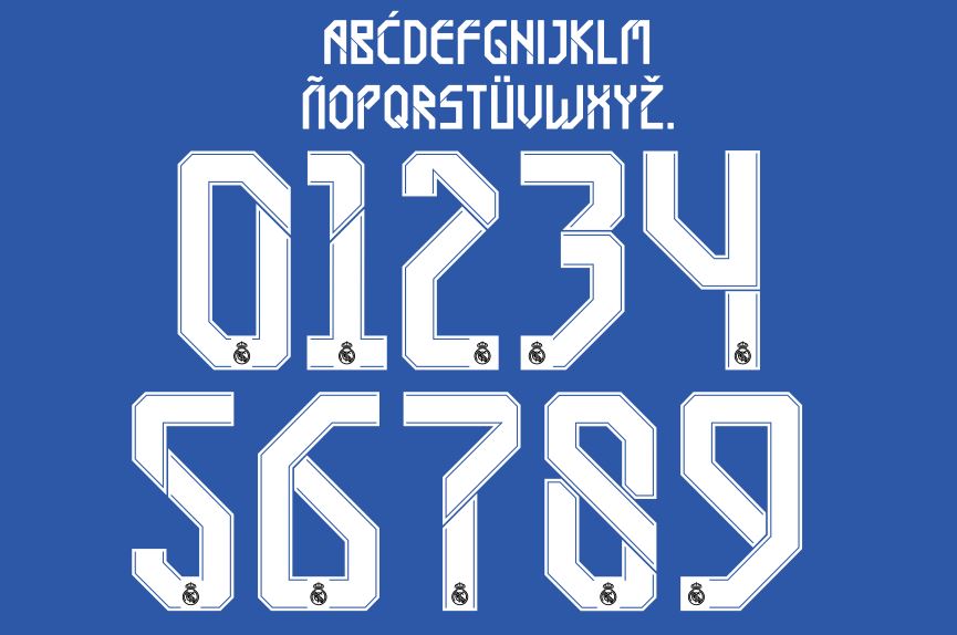 Real Madrid 2021-2022 Away UCL Cup Football Nameset for shirt Any Name ...